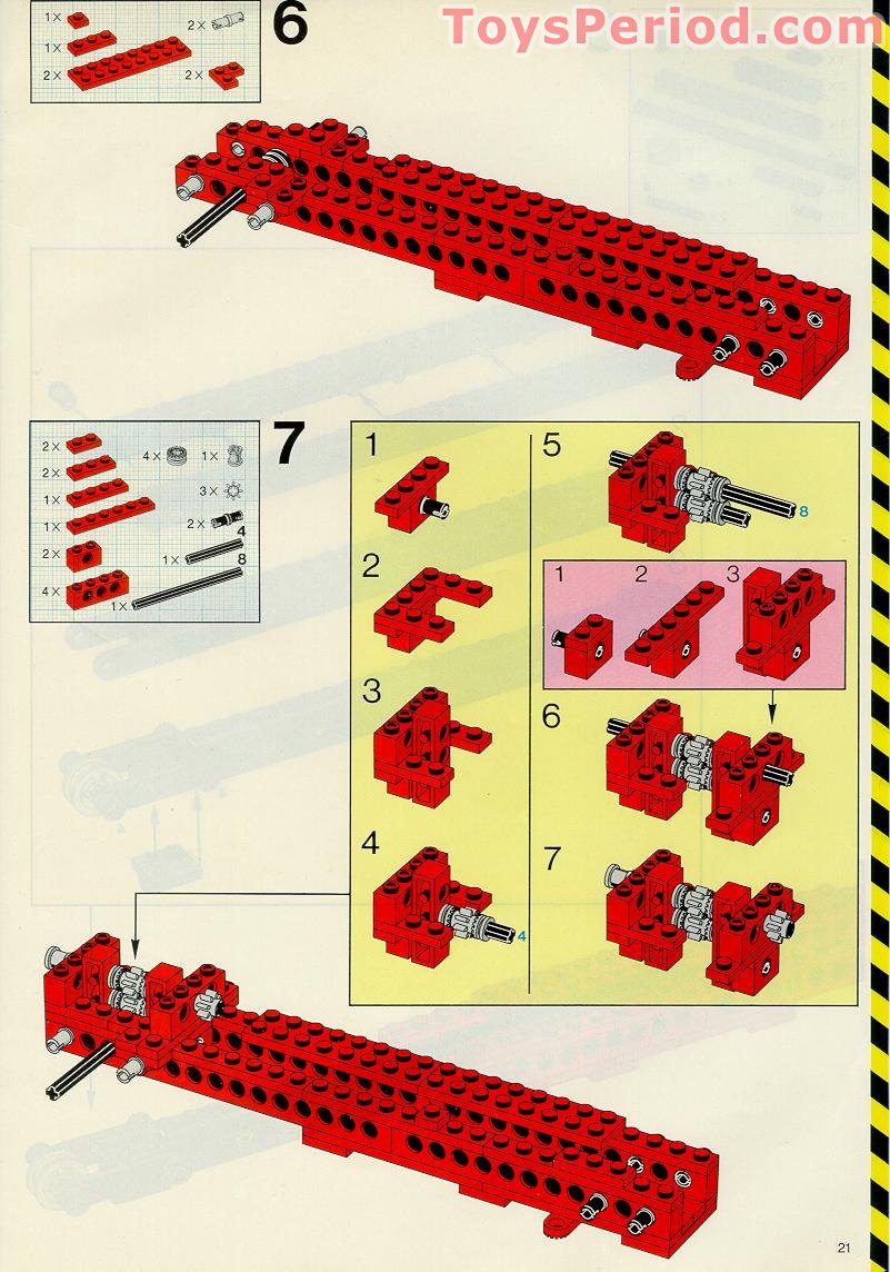 LEGO 8854 Power Crane Instructions and Parts List
