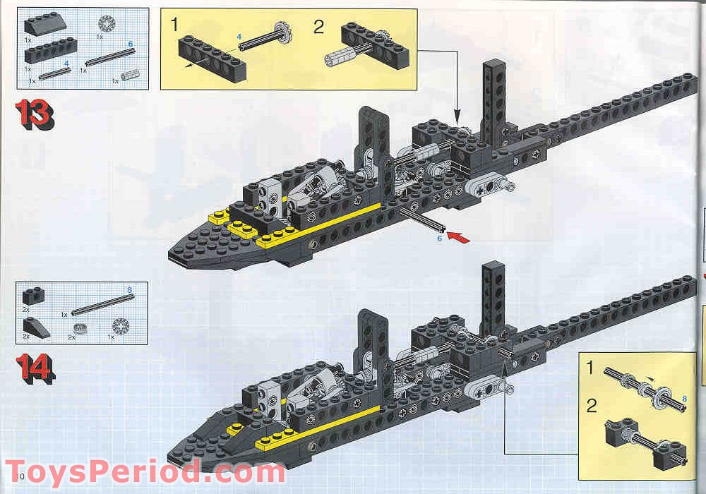 LEGO 8425 Black Hawk Instructions and Parts List