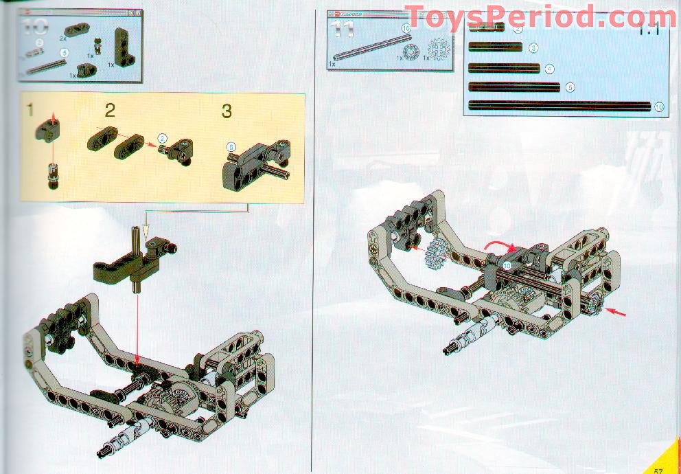LEGO 8466 4x4 Off Roader Instructions and Parts List