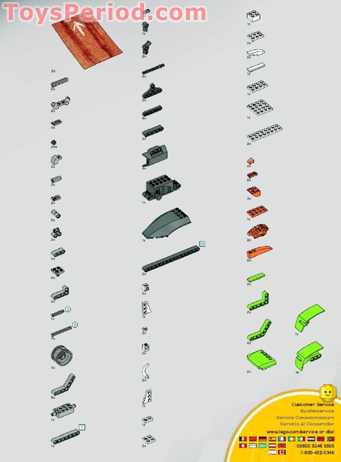 LEGO 8496 Desert Hammer Instructions and Parts List