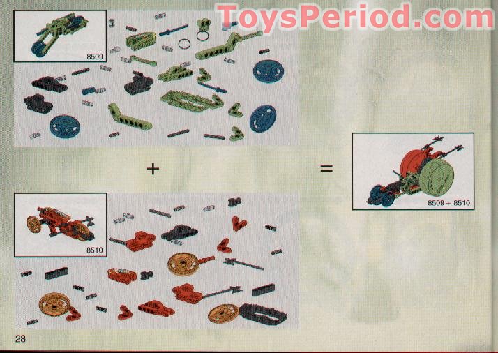 LEGO 8509 Swamp Instructions and Parts List