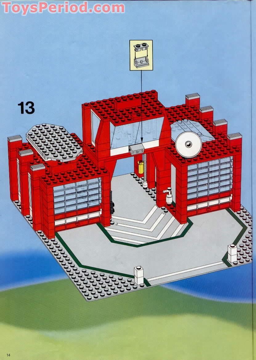 LEGO 6389 Fire Control Center Instructions and Parts List