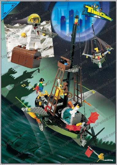 LEGO 6493 Flying Time Vessel Instructions and Parts List