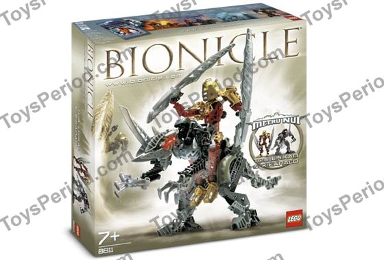 LEGO 8811 Toa Lhikan and Kikanalo Instructions and Parts List