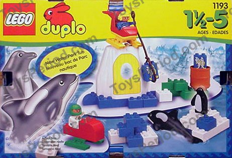 LEGO 1193 Water Park Tub Set Parts List