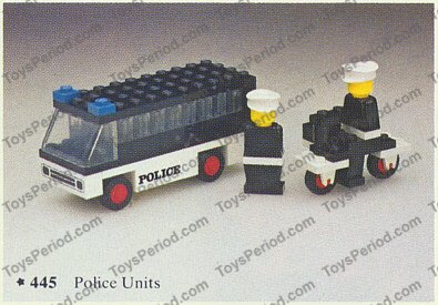 LEGO 445-1 Police Units Instructions and Parts List