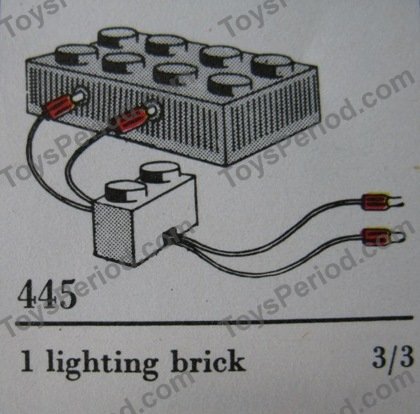 LEGO 445-2 Lighting Device Pack Set Parts List