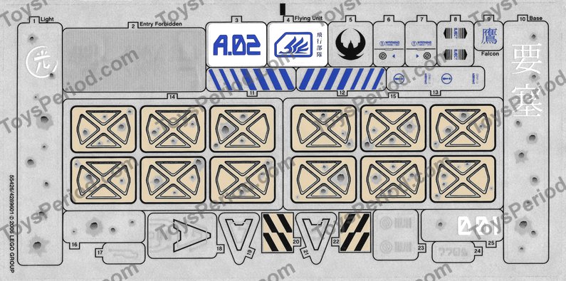 LEGO Sets with Part 7705stk01 Sticker Sheet for Set 7705 - (55426/4289601)