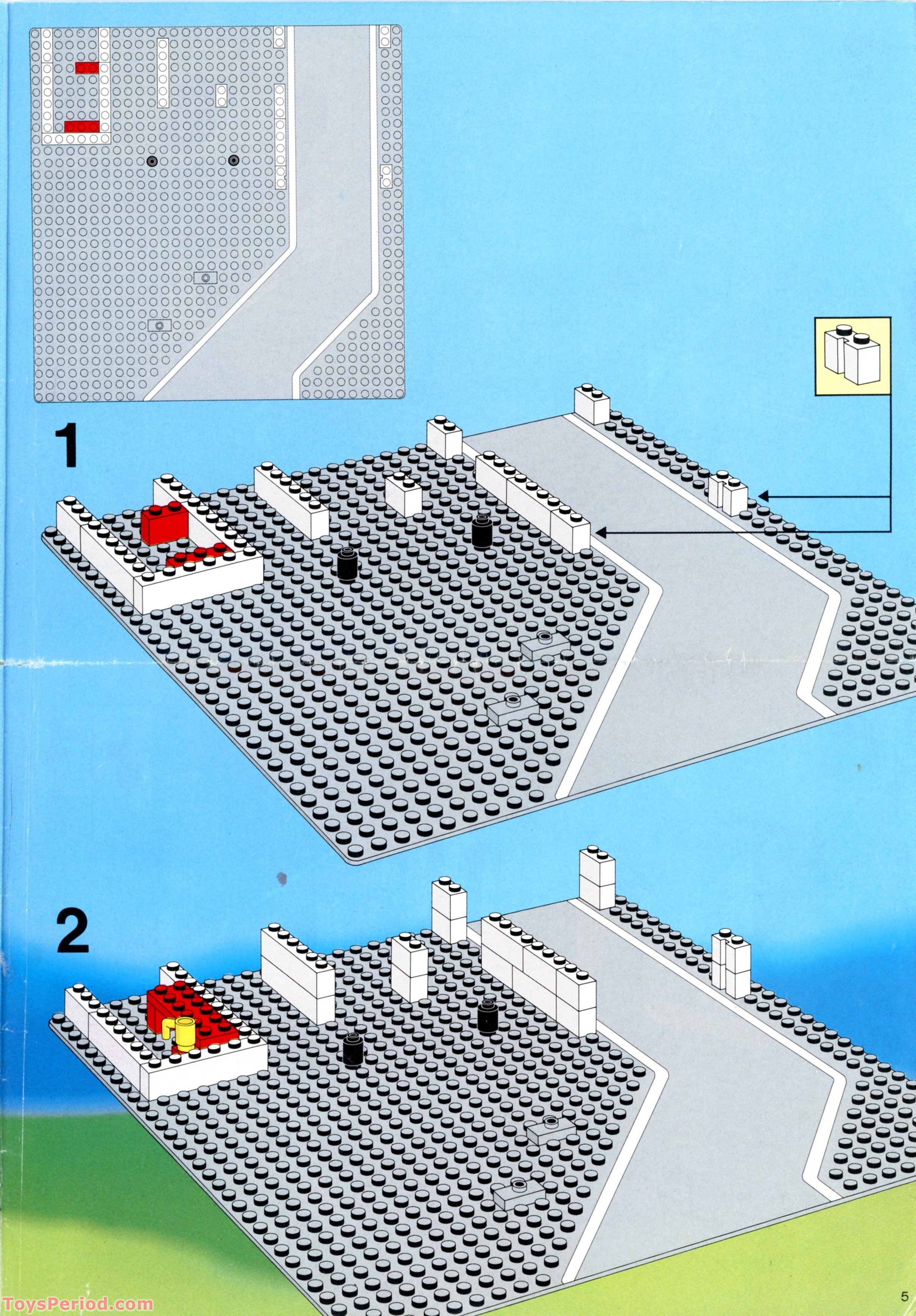 LEGO 6386 Police Command Base Instructions and Parts List