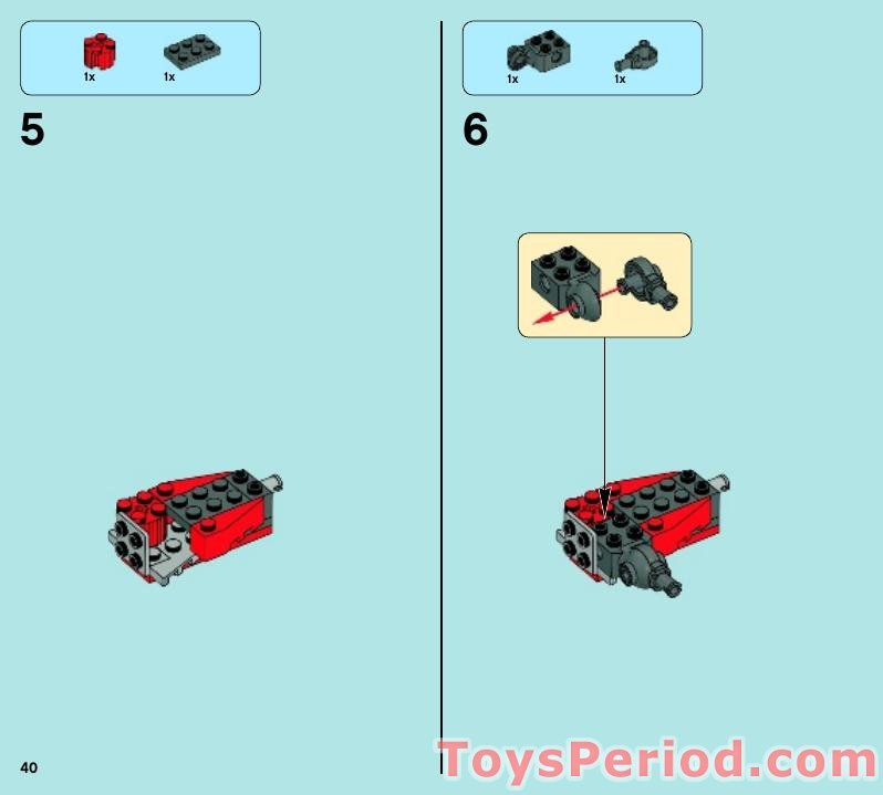 LEGO 70006 Cragger's Command Ship Instructions and Parts List