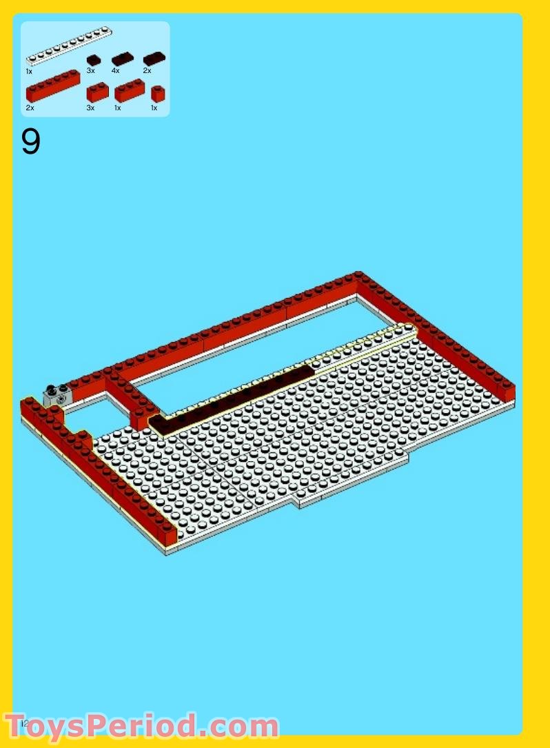 LEGO 10224 Town Hall Instructions and Parts List