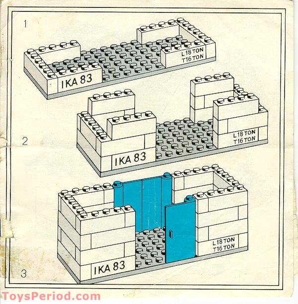 LEGO 720-2 Train with 12 Volt Electric Motor Instructions and Parts List