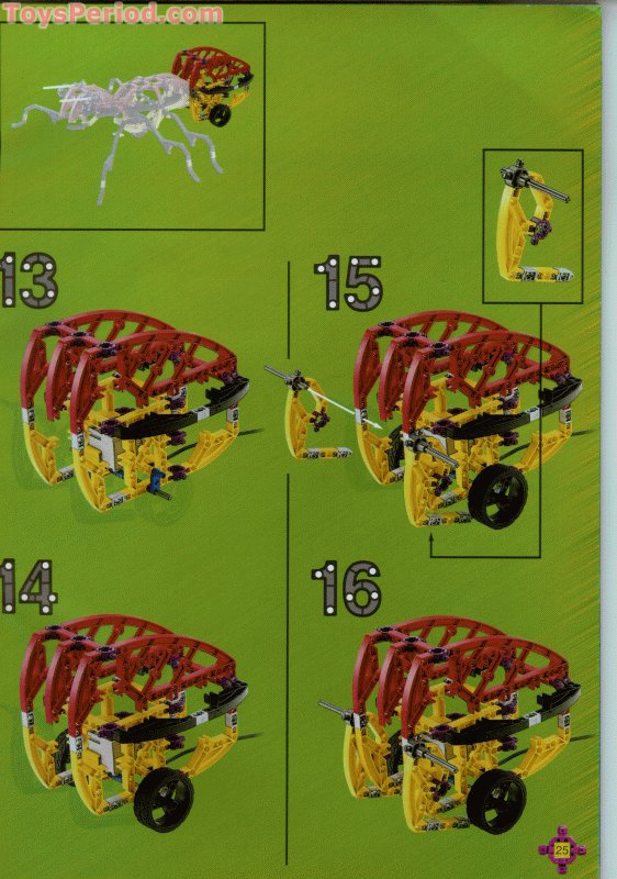 LEGO 3582 Ant Instructions and Parts List