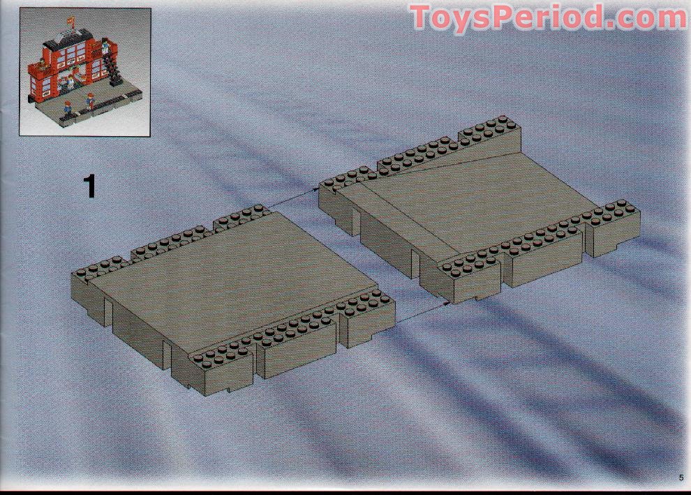 LEGO 4556 Train Station Instructions and Parts List