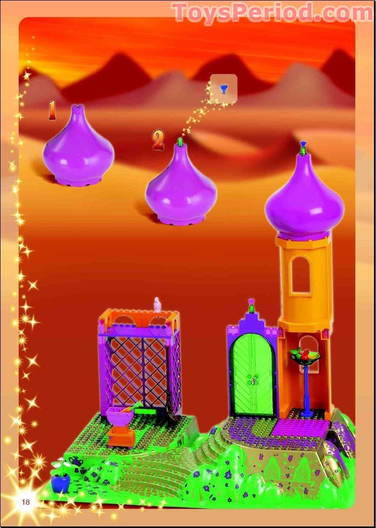 LEGO 5858-1 The Golden Palace, Blue Box Instructions and Parts List