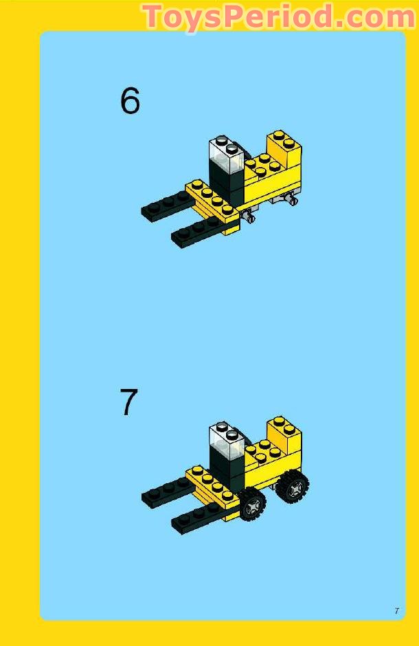 LEGO 6186 Build Your Own LEGO Harbor Instructions and Parts List