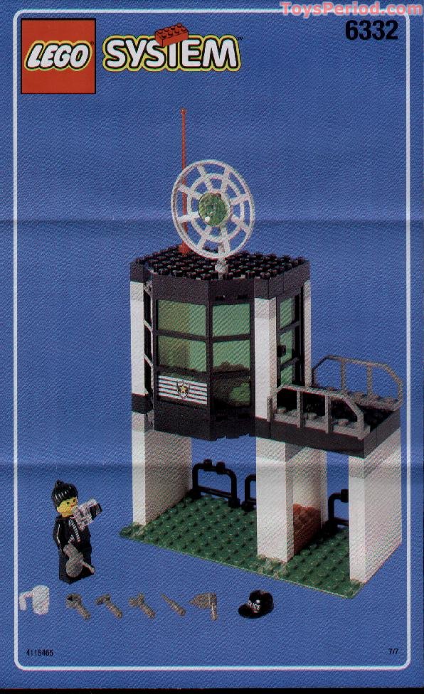 LEGO 6332 Command Post Central Instructions and Parts List