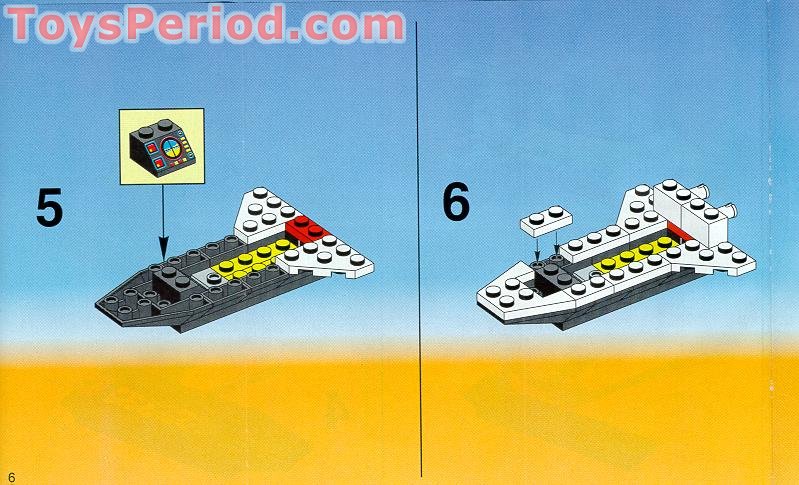 LEGO 6455 Space Simulation Station Instructions and Parts List