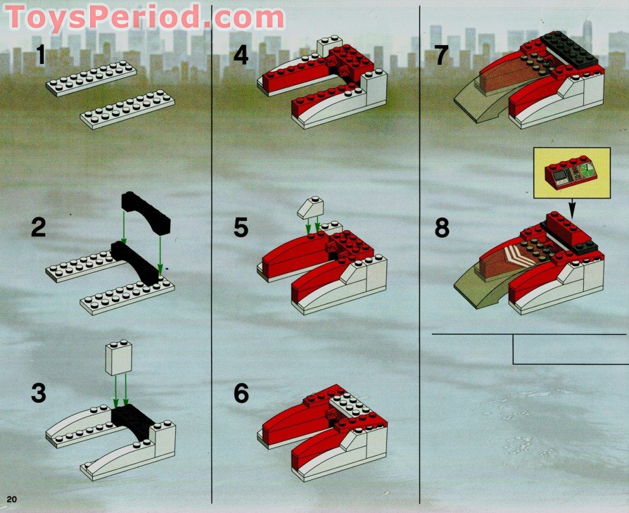 LEGO 7046 Fire Command Craft Set Parts Inventory and Instructions ...