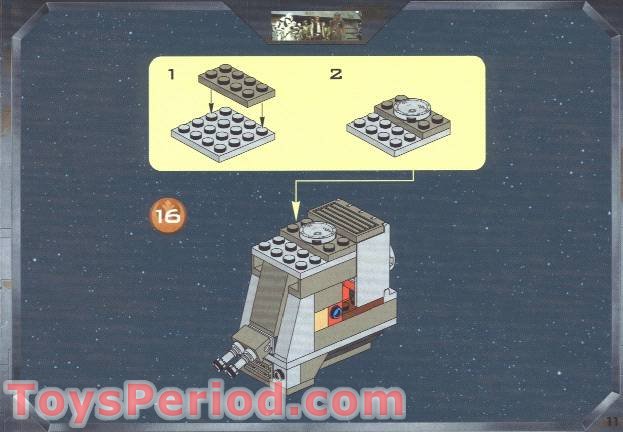 LEGO 7127 Imperial AT-ST Instructions and Parts List