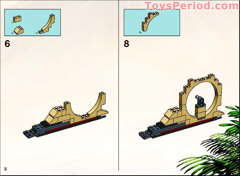 LEGO 7298 Dino Air Tracker Instructions and Parts List