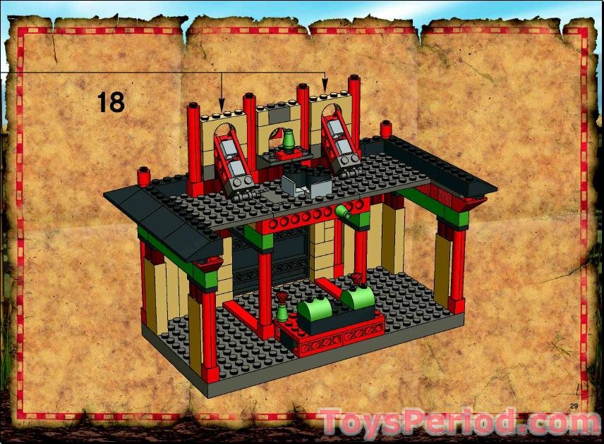 LEGO 7419 Dragon Fortress Instructions and Parts List