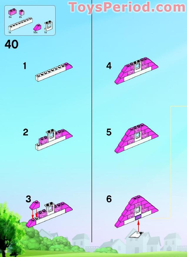 LEGO 7586 Sunshine Home Instructions and Parts List