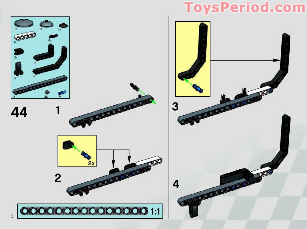 LEGO 8682 Nitro Intimidator Instructions and Parts List