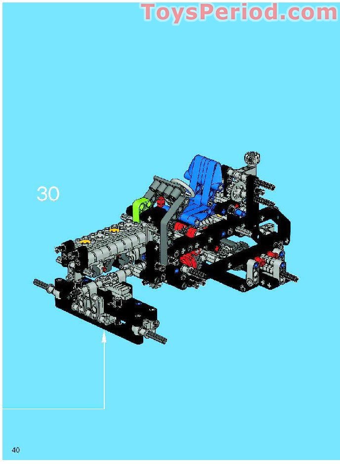 LEGO 8284-1 Dune Buggy or Tractor Instructions and Parts List