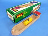 BRIO - BRIO 33582 Barge Wooden Railway Train Cargo Boat New Sweden