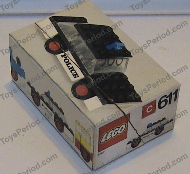LEGO 611-1 Police Car Instructions and Parts List