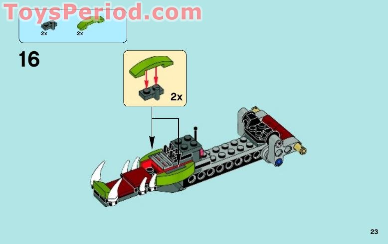 LEGO 70001 Crawley's Claw Ripper Instructions and Parts List