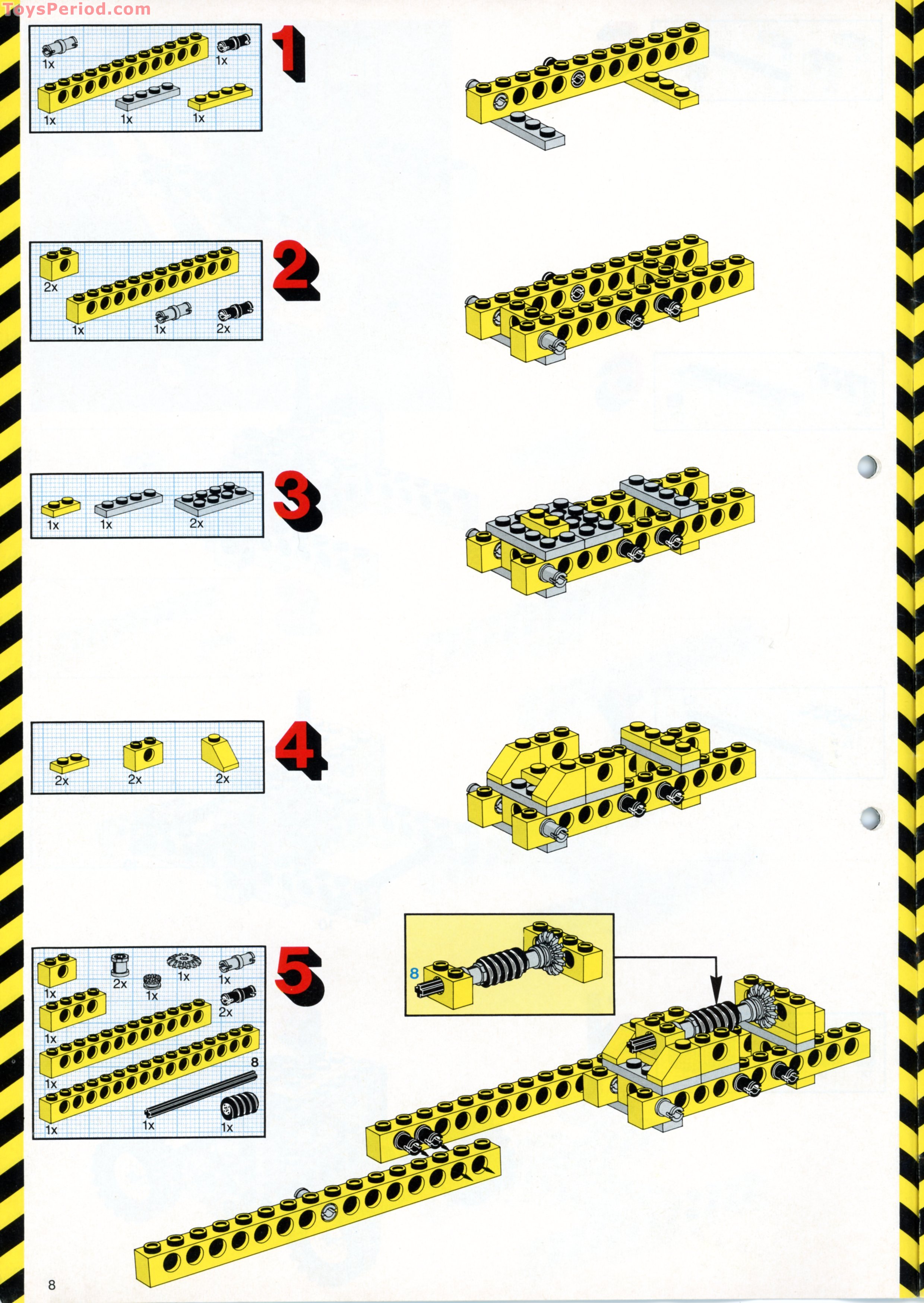 LEGO 8054 Universal Motor Set Instructions and Parts List