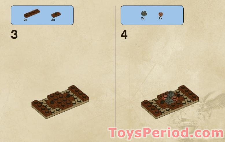 LEGO 4182 The Cannibal Escape Instructions and Parts List