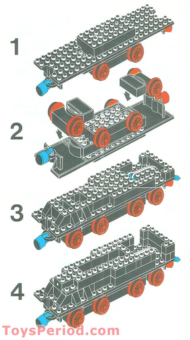 LEGO 182 4.5v Train Set with Signal Instructions and Parts List
