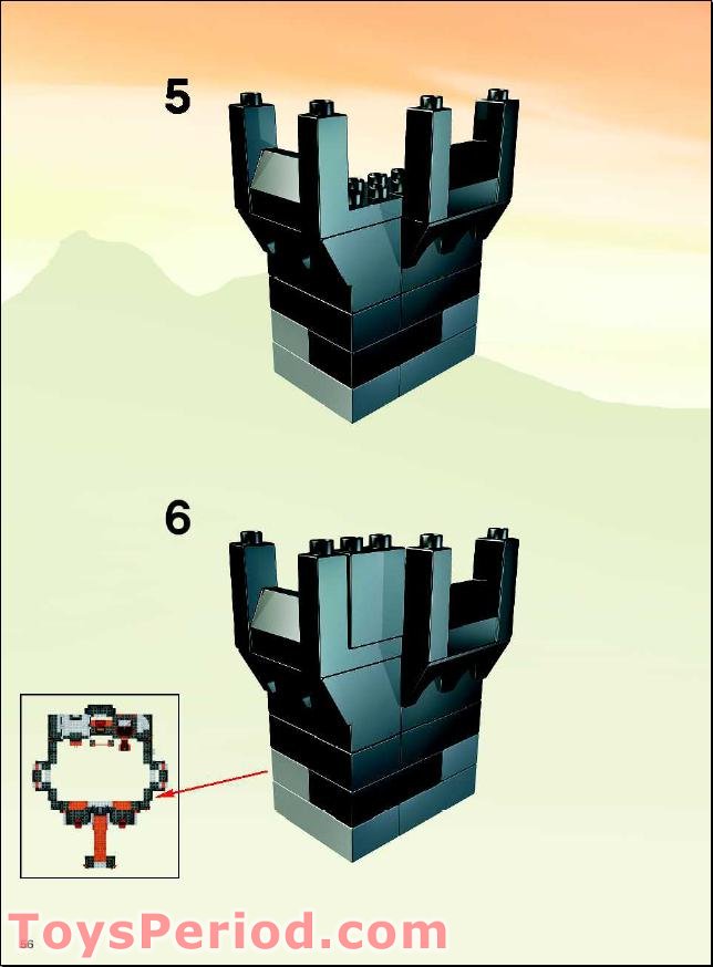 LEGO 4785 Black Castle Instructions and Parts List