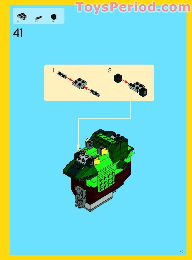 LEGO 4998 Stegosaurus Instructions and Parts List
