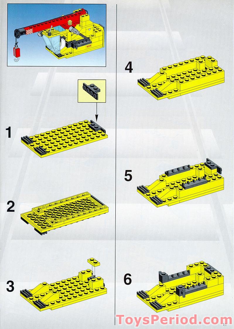 LEGO 4552 Cargo Crane Instructions and Parts List