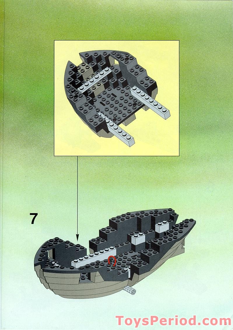 LEGO 6493 Flying Time Vessel Instructions and Parts List