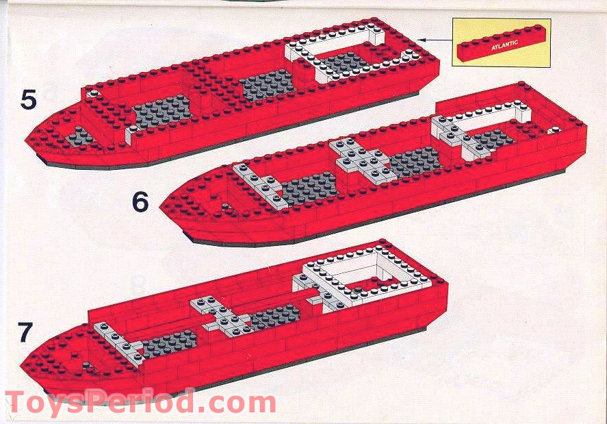 LEGO 6542 Launch and Load Seaport Instructions and Parts List