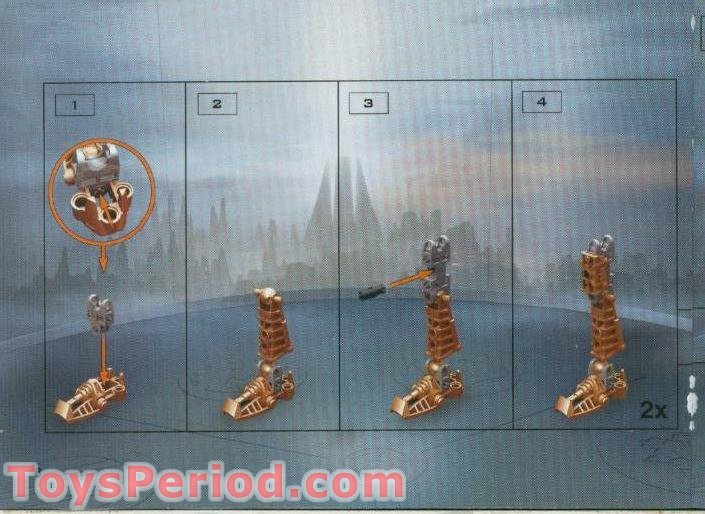 LEGO 8604 Toa Onewa Instructions and Parts List