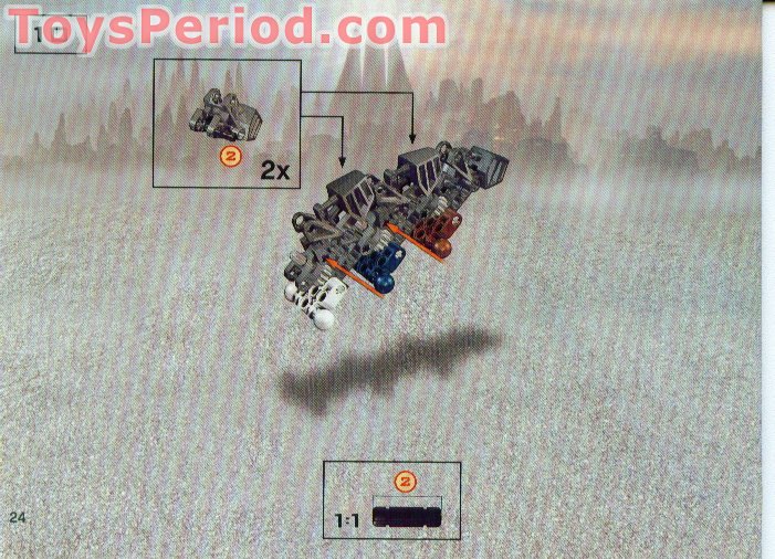 LEGO 8617-1 Vahki Zadakh Instructions and Parts List