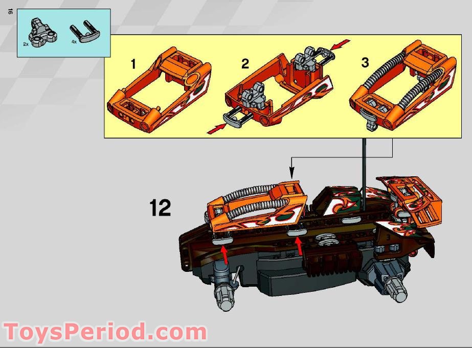 LEGO 8676 Sunset Cruiser Instructions and Parts List
