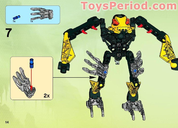 LEGO 8696 Bitil Instructions and Parts List
