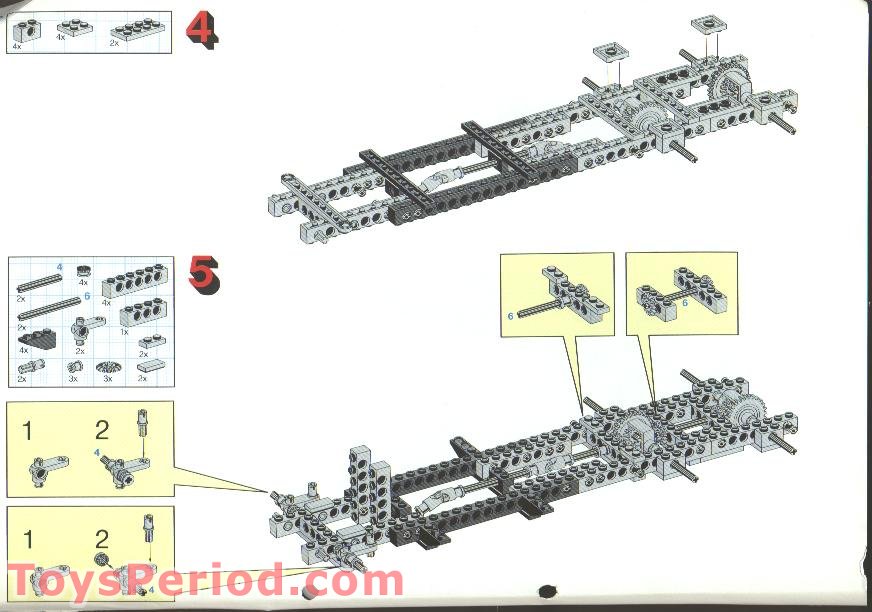 LEGO 8868 Air Tech Claw Rig Instructions and Parts List
