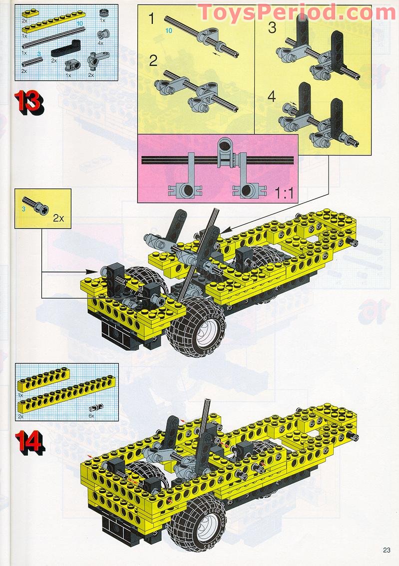 LEGO 8062 Universal Set with Storage Case Instructions and Parts List