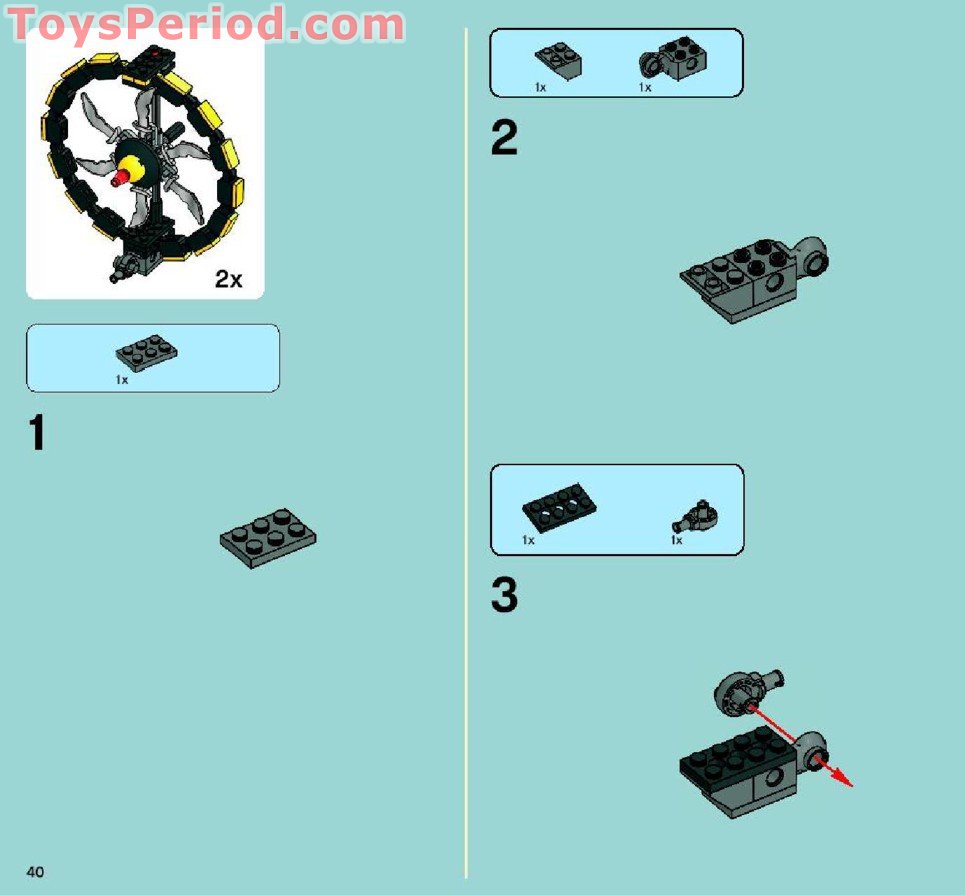 LEGO 8117 Storm Lasher Instructions and Parts List