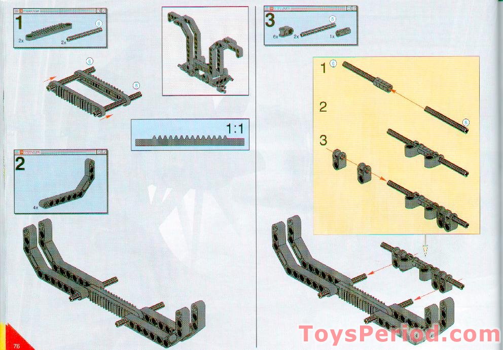 LEGO 8466 4x4 Off Roader Instructions and Parts List