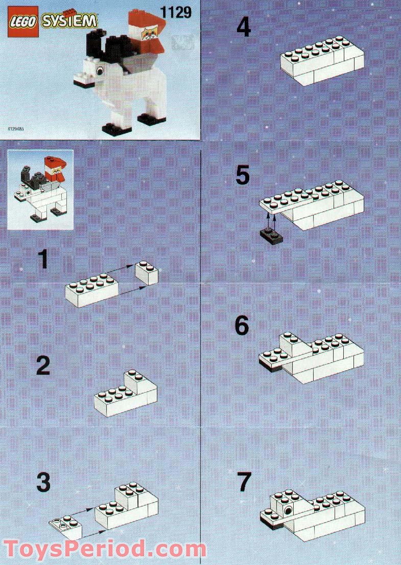 LEGO 1129-2 Santa on Reindeer Instructions and Parts List