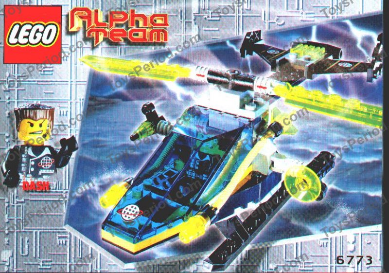 LEGO 6773 Alpha Team Helicopter Instructions and Parts List